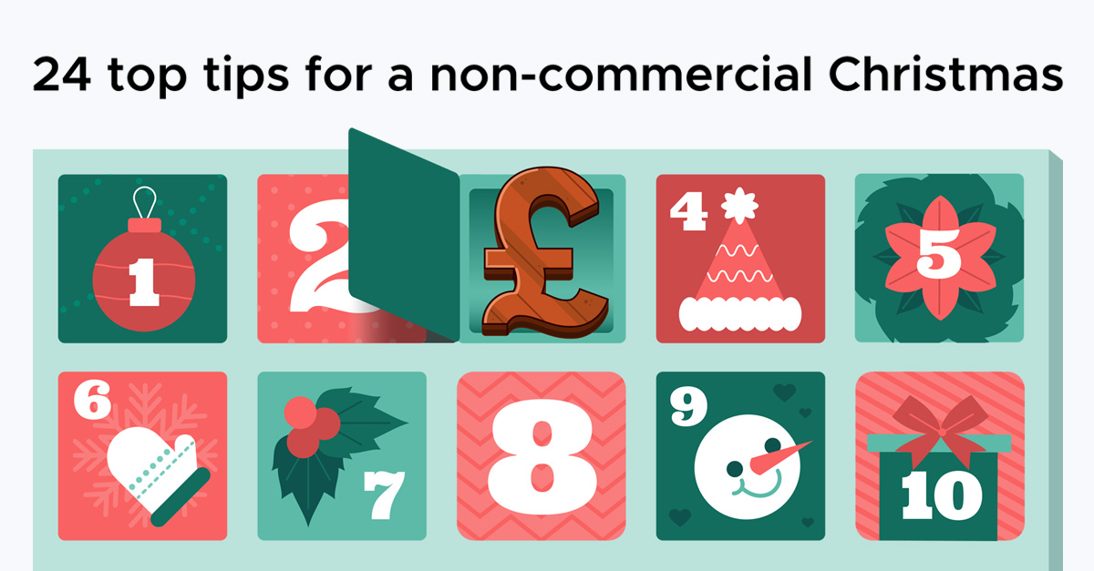 24 top tips for a non-commercial Christmas | DontSendMeACard Blog